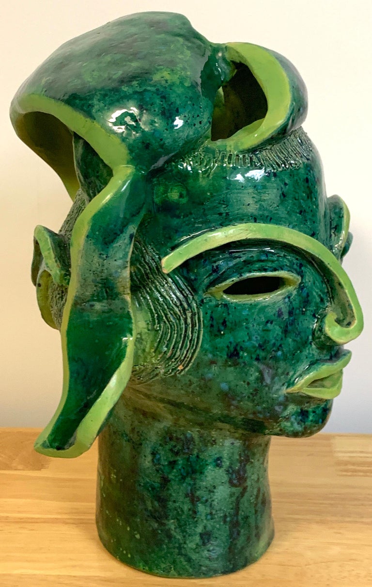 Vienna Secession Pottery Abstract Female Portrait Bust, circa 1930 at ...