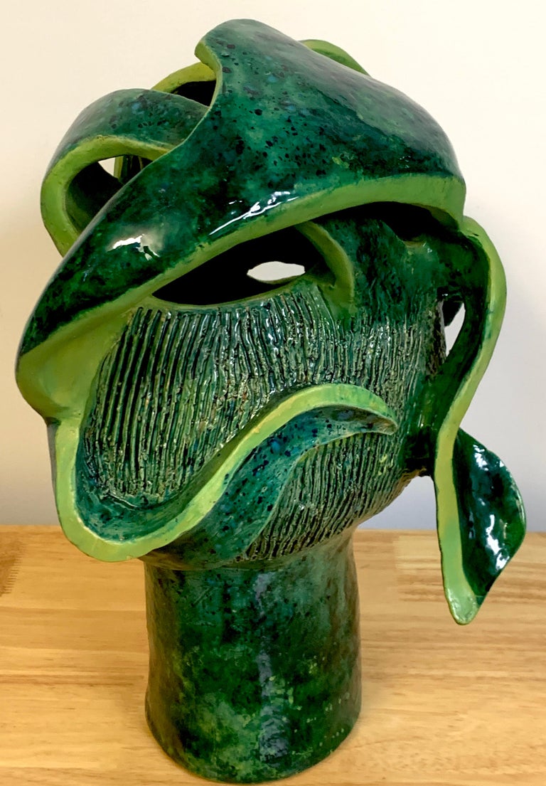 Vienna Secession Pottery Abstract Female Portrait Bust, circa 1930 at ...