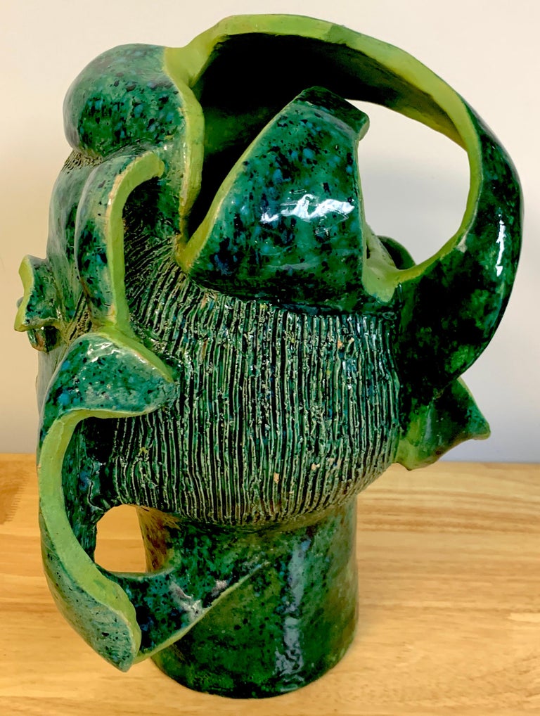 Vienna Secession Pottery Abstract Female Portrait Bust, circa 1930 at ...