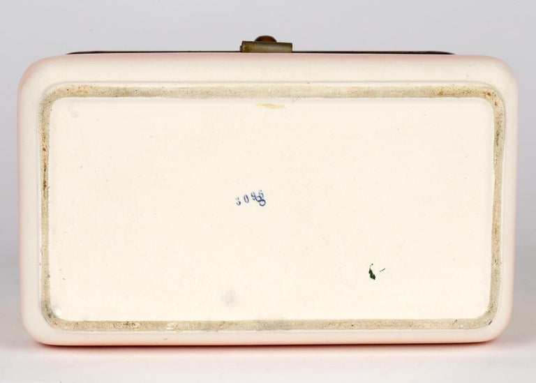 Vienna Secessionist Pottery Hinged Picnic Box at 1stDibs