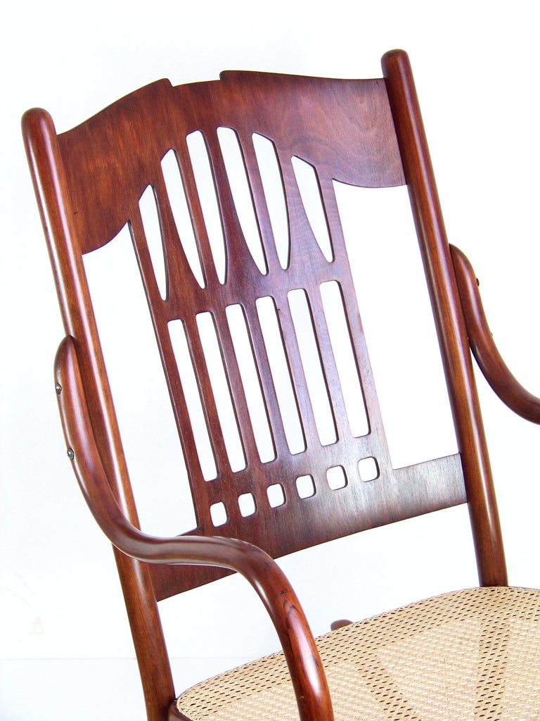 Viennese Secession Rocking chair J&J Kohn Nr.813, circa 1902, Koloman ...