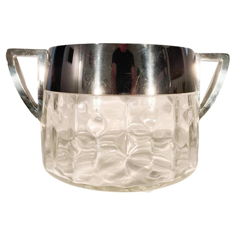 Viennese Secessionist 'Meteor' Glass Champagne Bucket Designed by ...