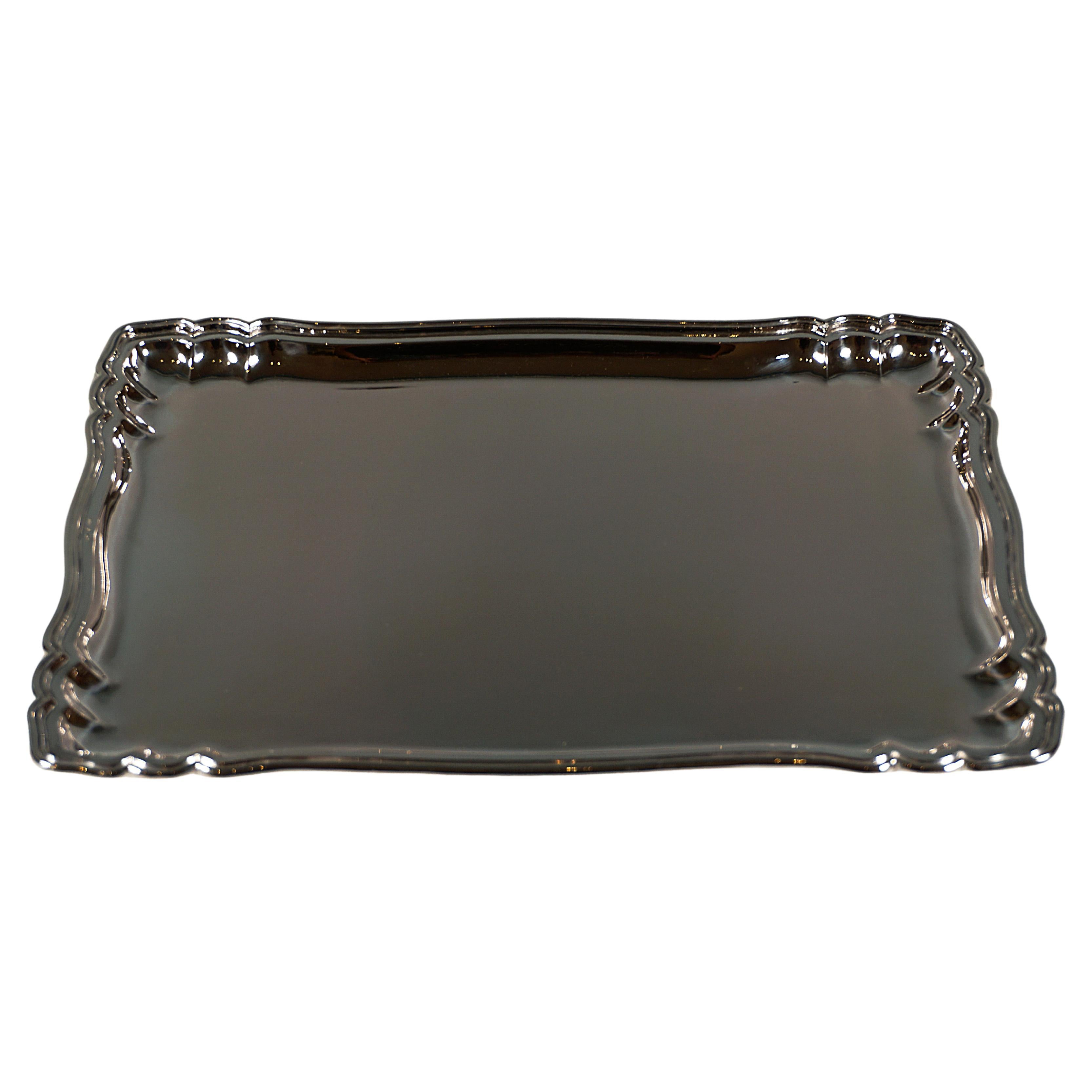 Viennese Silver Art Déco Serving Platter by Jarosinski and Vaugoin ...
