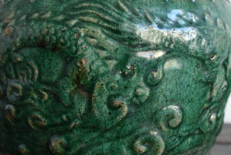 Vietnamese Antique Pottery with Beautiful Green Glaze/1600-1700s/Animal ...