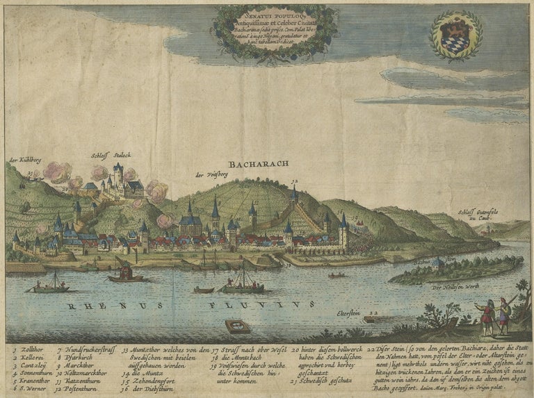 View of Bacharach, Mainz-Bingen District in Rhineland-Palatinate ...