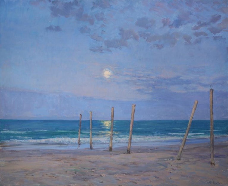 Viktor Butko - Cloudy Moonrise For Sale at 1stDibs