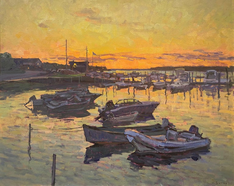 Viktor Butko - Sag Village Marina at Sunset at 1stDibs