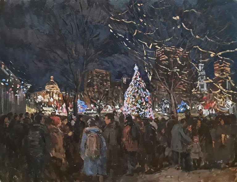 Viktor Butko - The Tree Lighting For Sale at 1stDibs