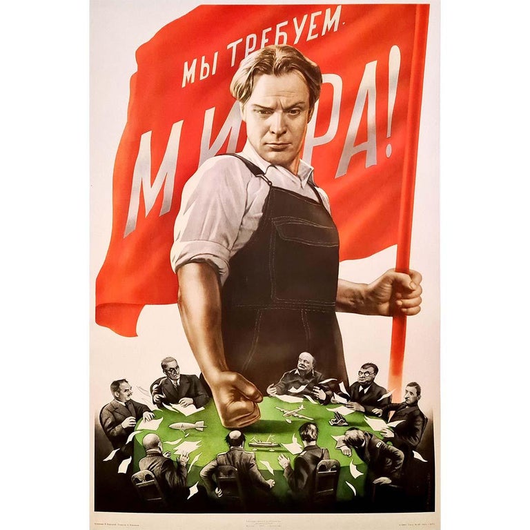 Viktor Koretsky - Original soviet poster of Viktor Koretzky from 1950 ...