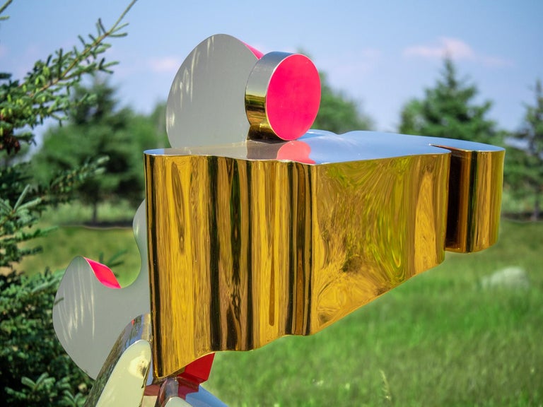 Viktor Mitic - Constellation - tall, post-pop, abstract, gold plated ...