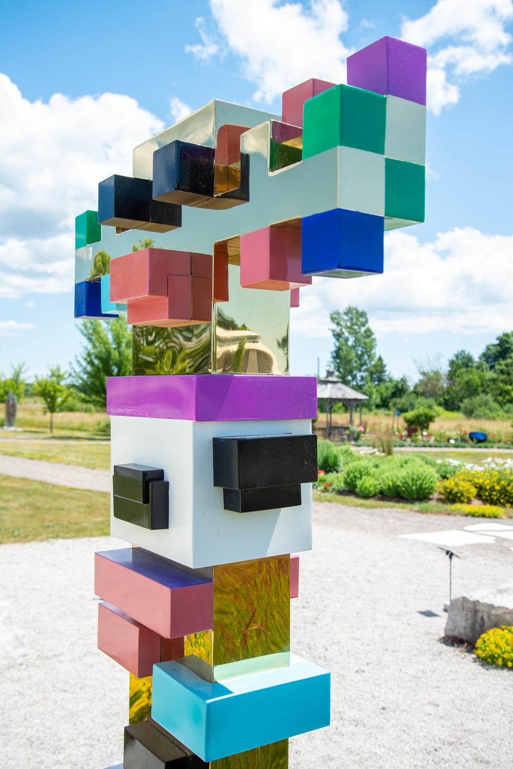 Viktor Mitic - Minecraft Totem - tall, colorful, gold plated, stainless ...