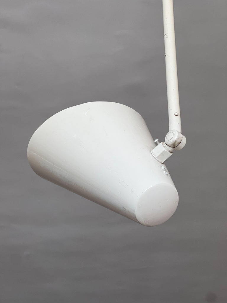 Vilhelm Lauritzen, Pendant Lights, White Lacquered Metal, Denmark ...