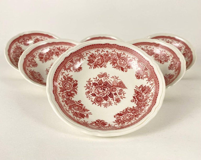 Villeroy and Boch Red Fasan Small Bowl Vitro Porcelain Bowl, Germany ...