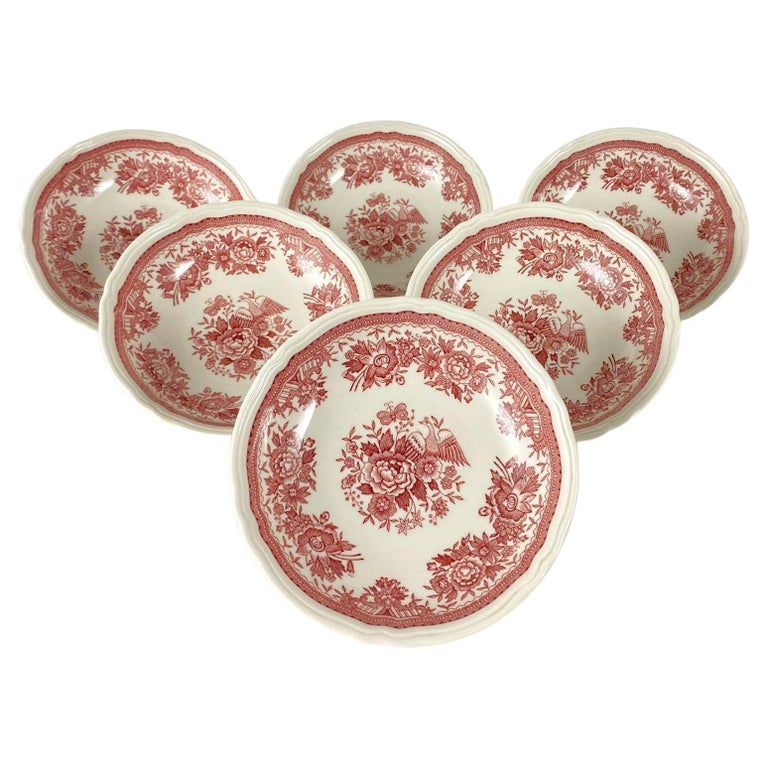 Villeroy and Boch Red Fasan Small Bowl Vitro Porcelain Bowl, Germany ...