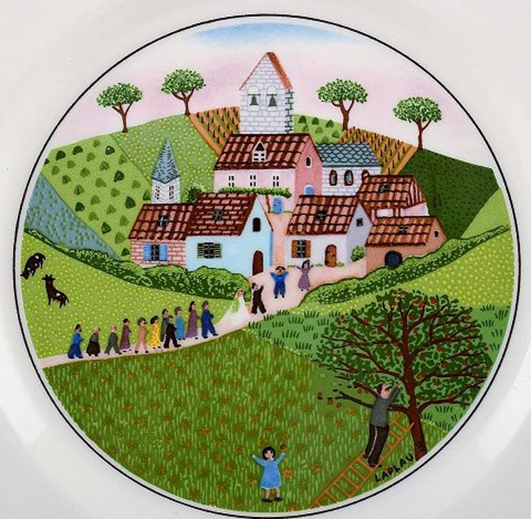 Villeroy and Boch Naif Dinner Service in Porcelain, a Set of 6 Plates ...