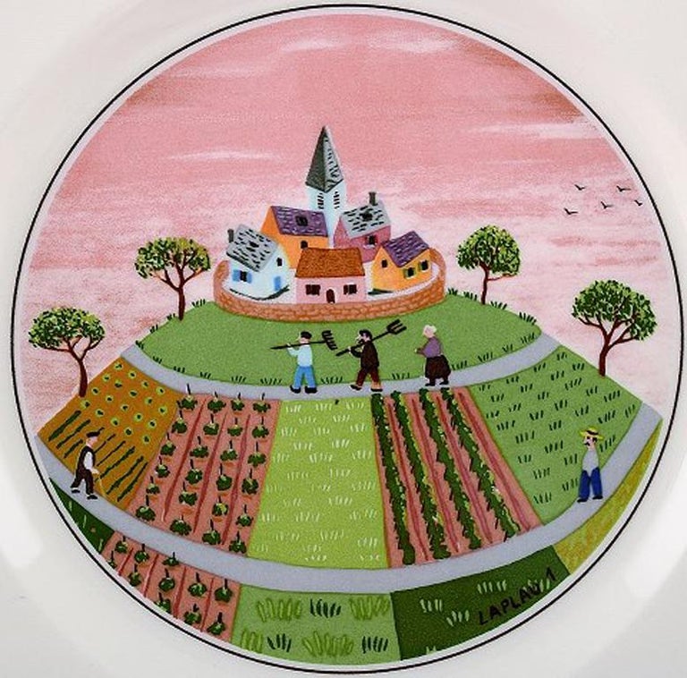 Villeroy and Boch Naif Dinner Service in Porcelain, a Set of 6 Plates ...