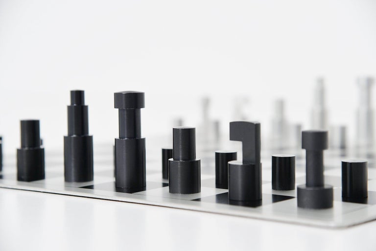 Vilmos Huszár Chess Game, Holland 1973 De Stijl at 1stDibs