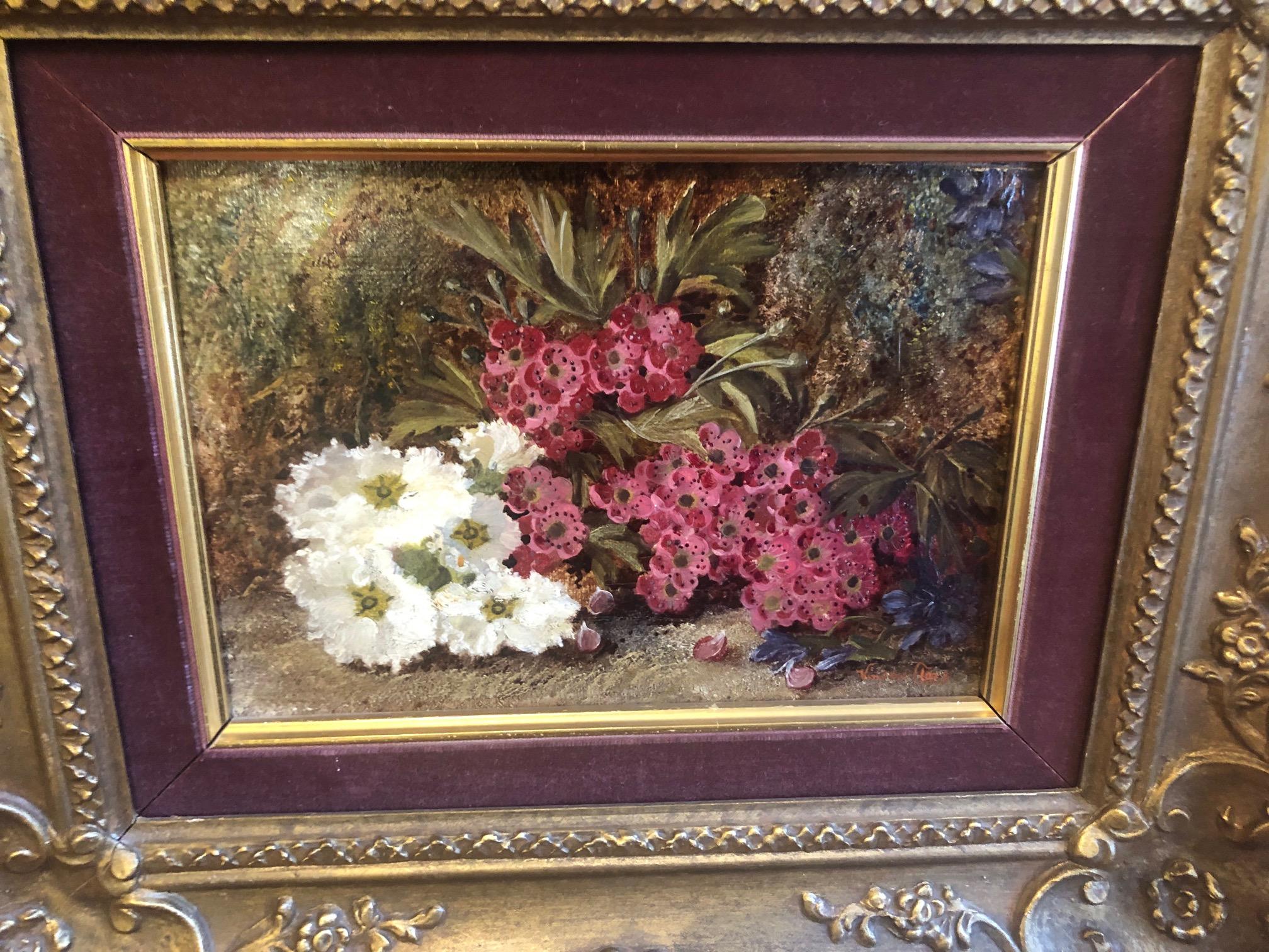 Vincent Clare - Still Life with Apples and Plums small original oil ...