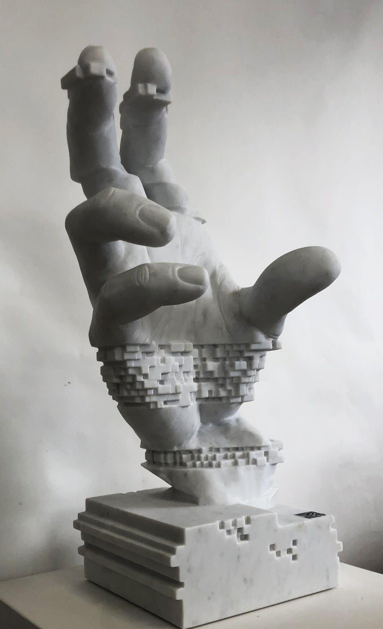 Vincent Du Bois - Carrara Marble "Glitch" For Sale at 1stDibs