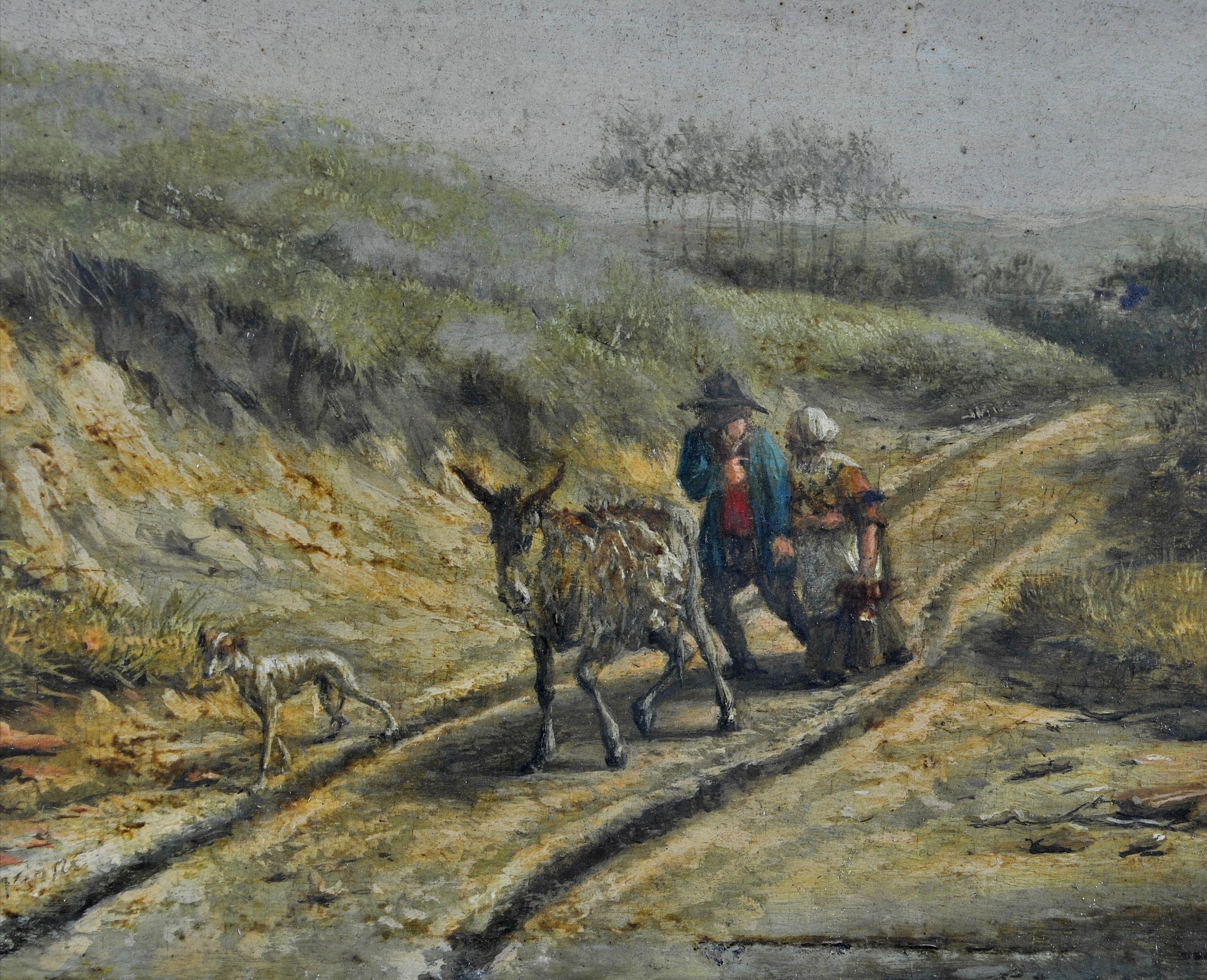 Vincent Jansz. van der Vinne - Travellers in a Dune Landscape - 18th ...