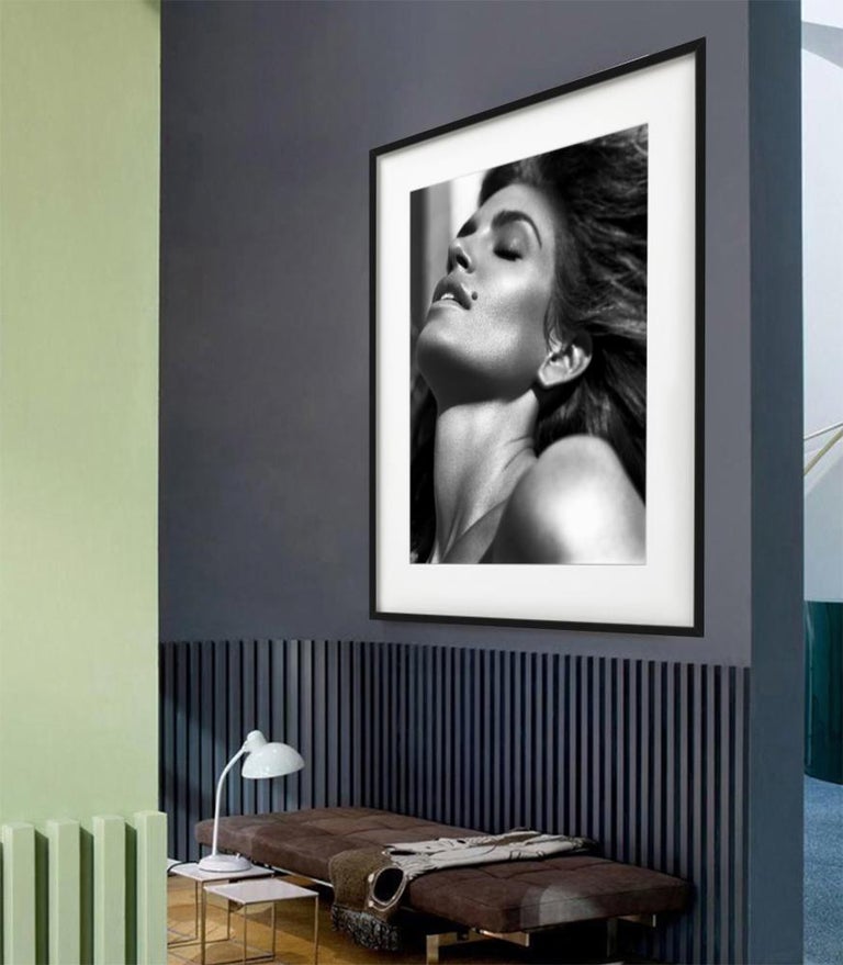Vincent Peters - Cindy Crawford - black-and-white sensual portrait of ...