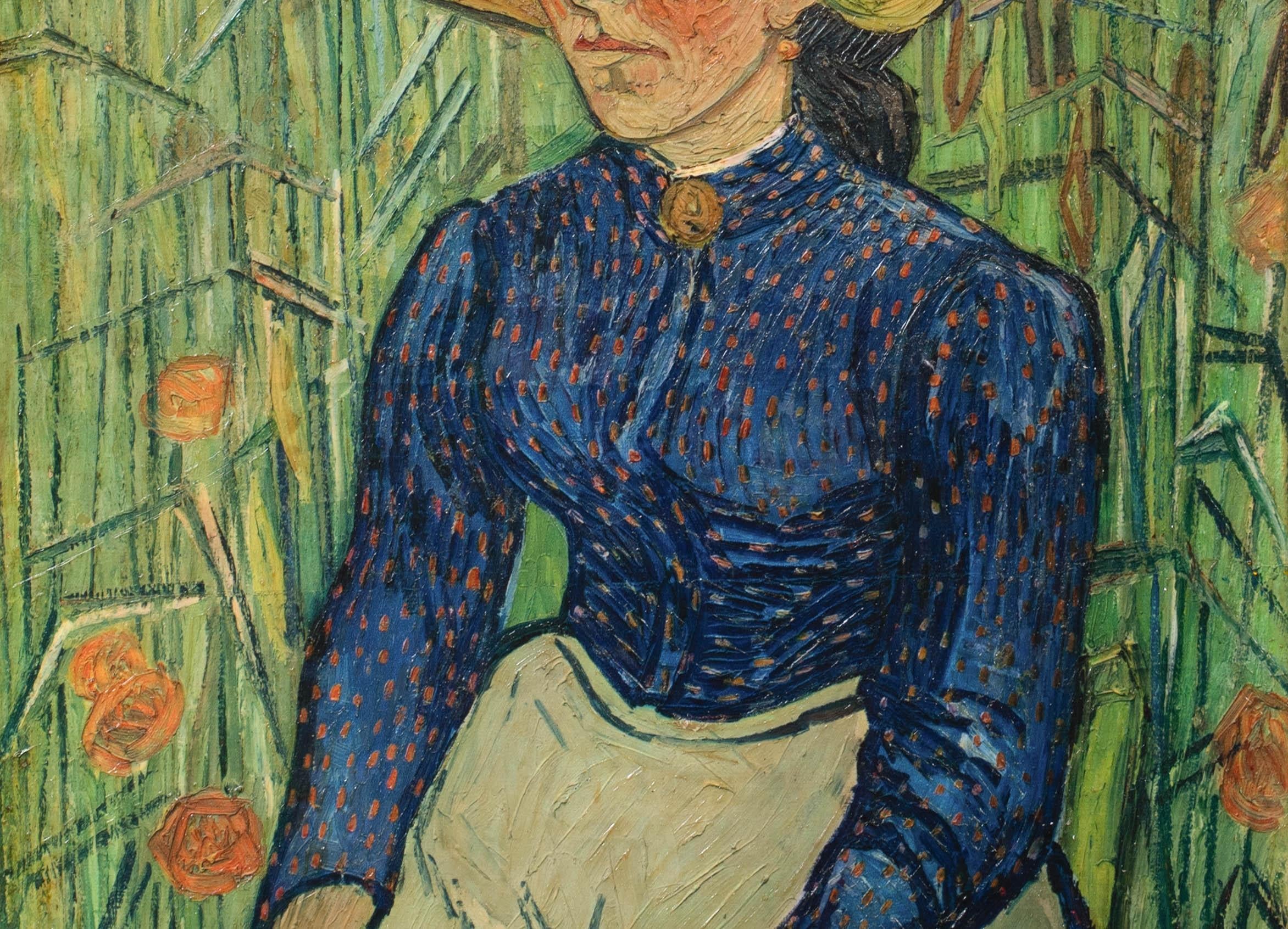 Young Peasant Girl In A Straw Hat For Sale at 1stDibs | masters girl ...