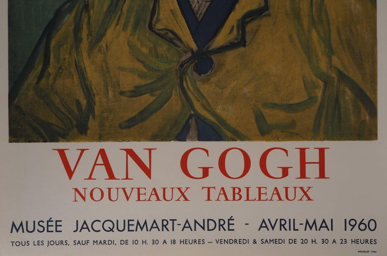 Vincent van Gogh - Man with Blue Hat, Stone lithograph, 1960 at 1stDibs