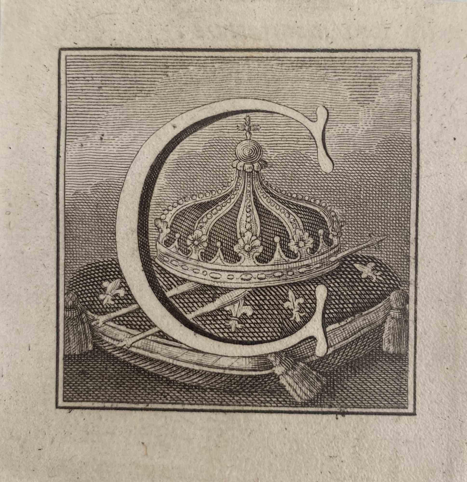 Vincenzo Aloja - Antiquities of Herculaneum - Letter E - Etching by V ...