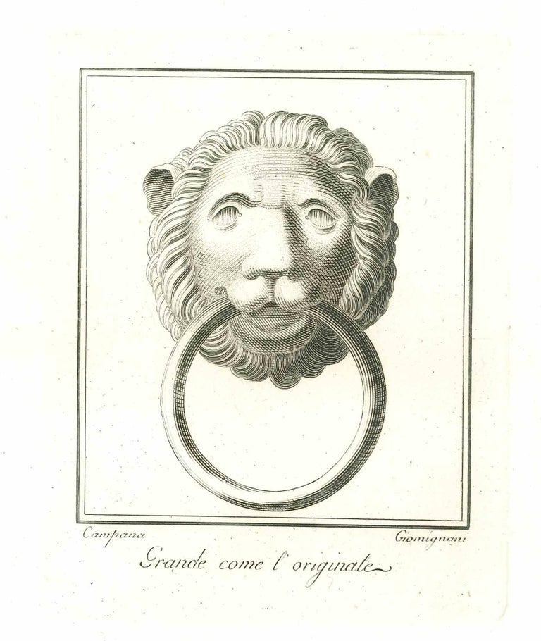 Vincenzo Campana - Ancient Roman Bas-Relief - Original Etching by ...