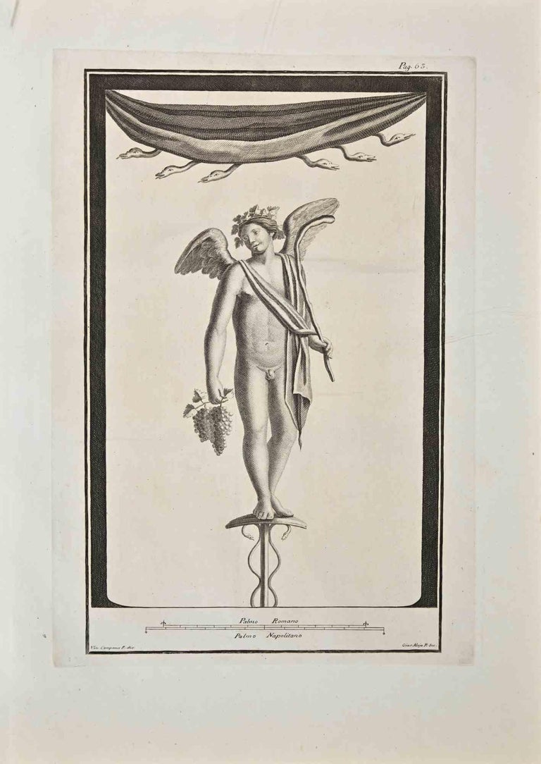 Vincenzo Campana - Ancient Roman Fresco Herculaneum - Etching V ...