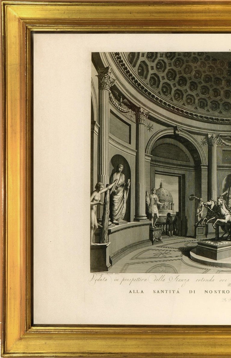 Vincenzo Feoli - FEOLI. Vedute del Museo Pio-Clementino For Sale at 1stDibs