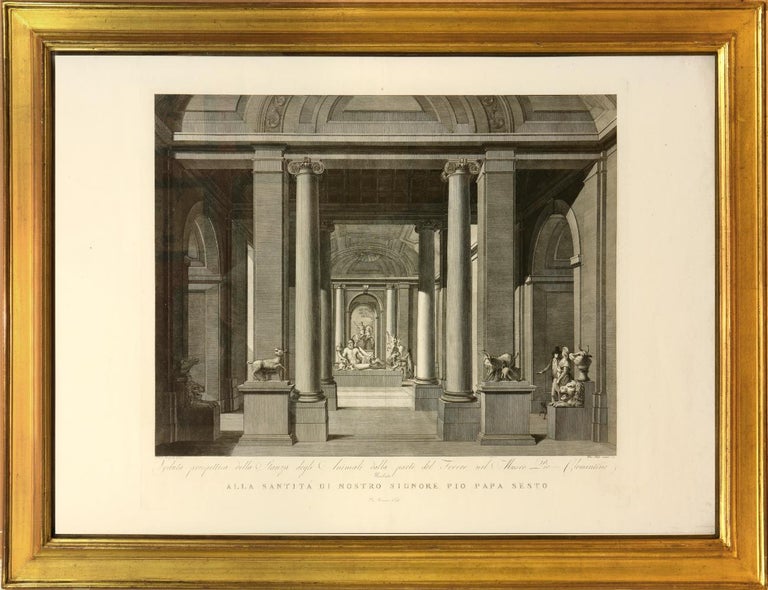 Vincenzo Feoli - FEOLI. Vedute del Museo Pio-Clementino For Sale at ...