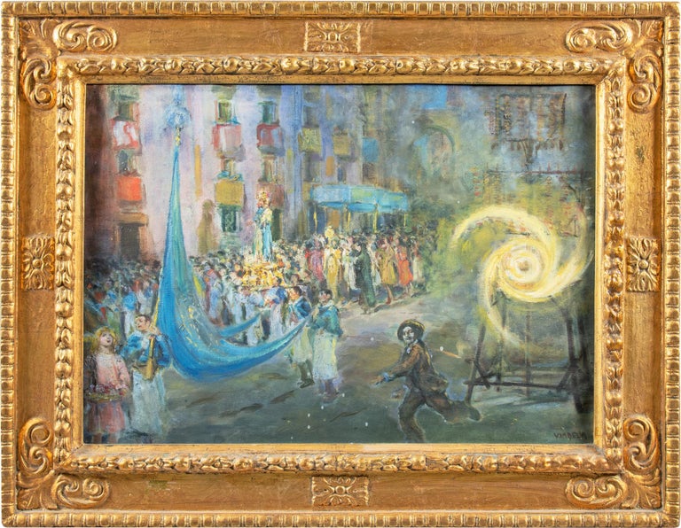 Vincenzo la Bella - Early 20th century Italian figure painting - Naples ...