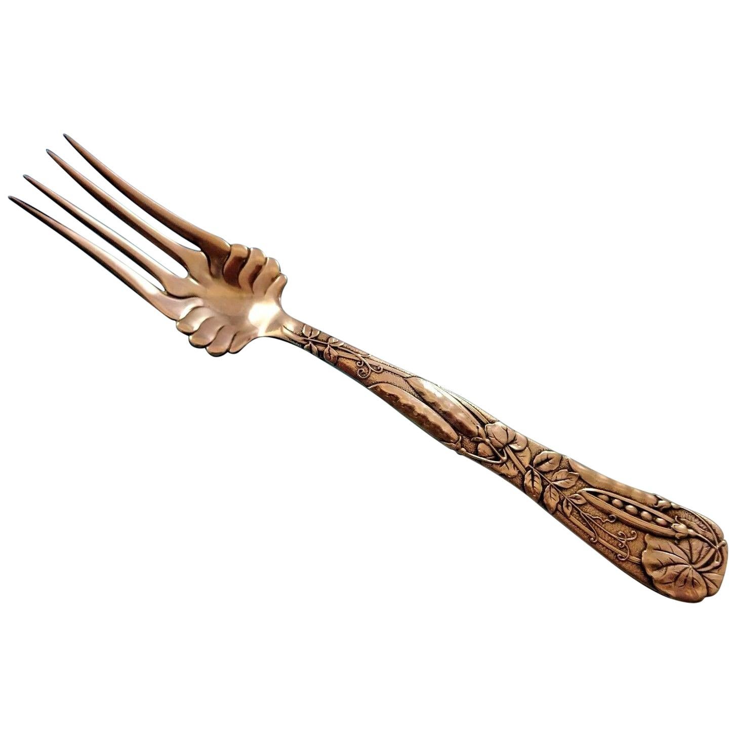 Vine by Tiffany and Co. Sterling Silver Salad Serving Fork with Pea Pod ...