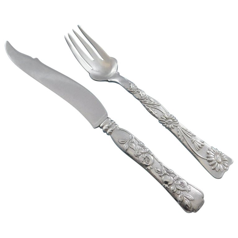 Vine by Tiffany and Co. Sterling Silver Flatware Individual Fish Set 24 ...