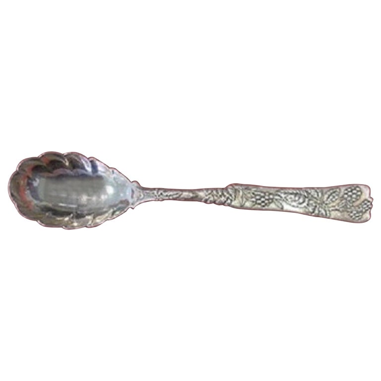 Vine by Tiffany and Co. Sterling Silver Preserve Spoon with Raspberry ...