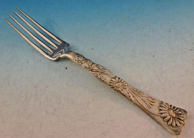 Vine by Tiffany and Co. Sterling Silver Regular Fork Rare Daisy Motif ...
