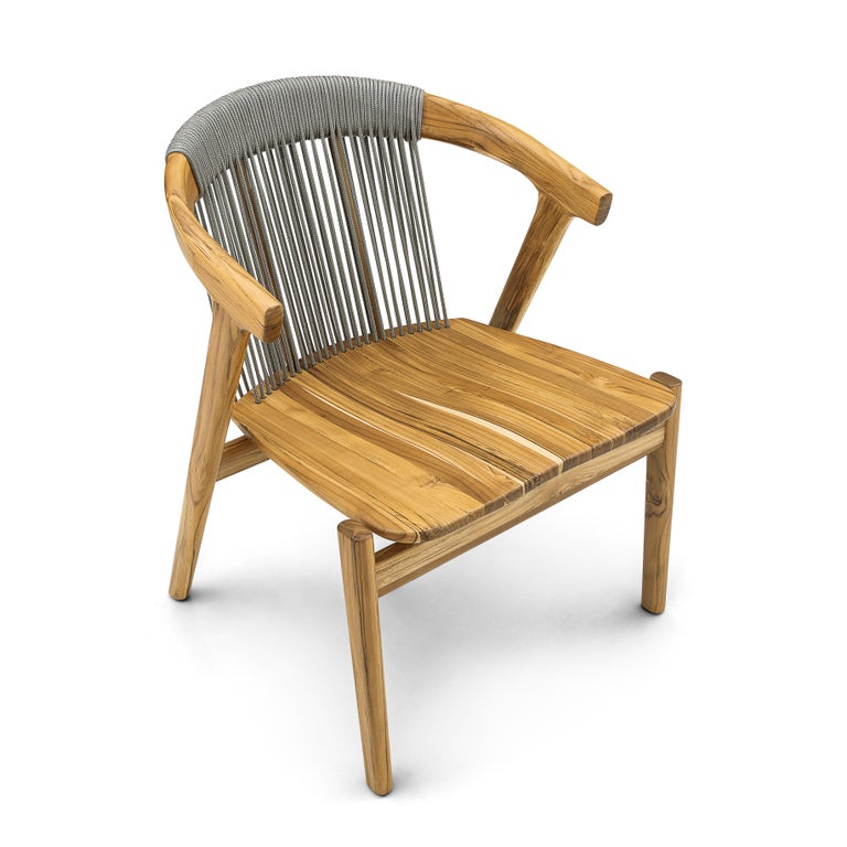 Vine Chair in Teak with Silver-Vine Roping, Uultis Varanda Sense ...