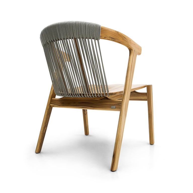 Vine Chair in Teak with Silver-Vine Roping, Uultis Varanda Sense ...