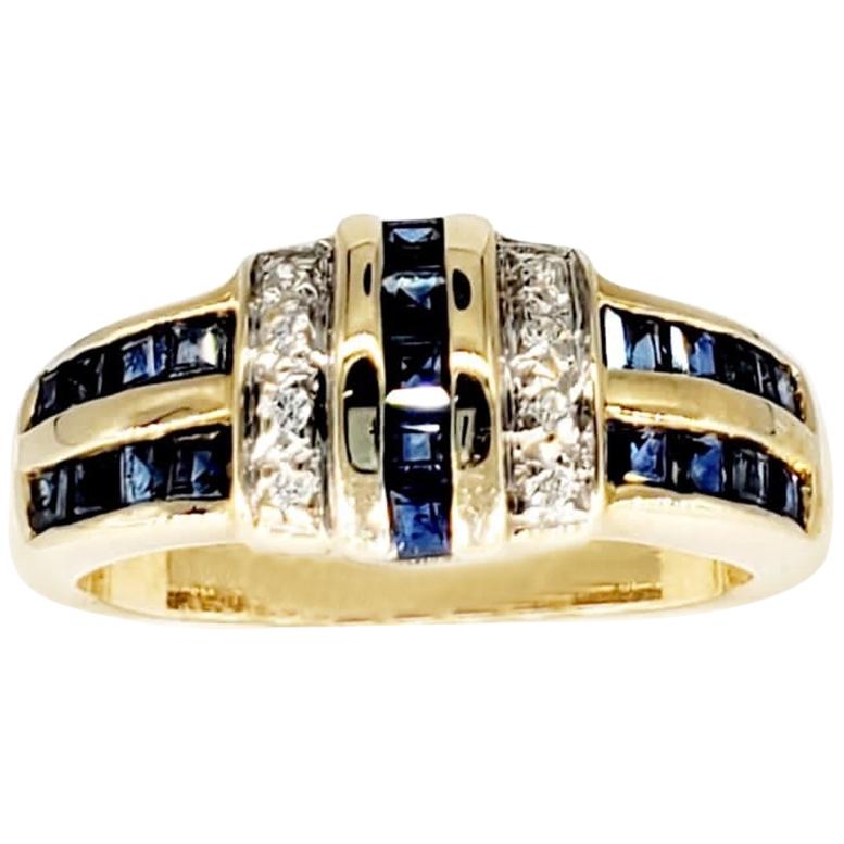 Sharon Khazzam 14.38 Carat Lemon Quartz, Blue Sapphire and White ...