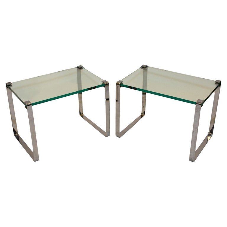 Vintage 1022 Side Tables by Peter Draenert, Pair For Sale at 1stDibs