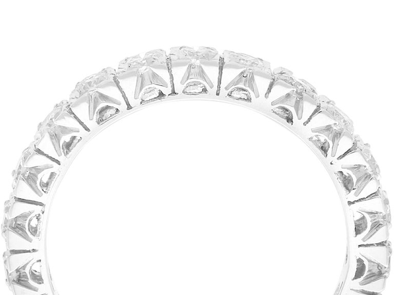 Vintage 1.20Ct Diamond, Platinum and Palladium Full Eternity Ring Circa ...