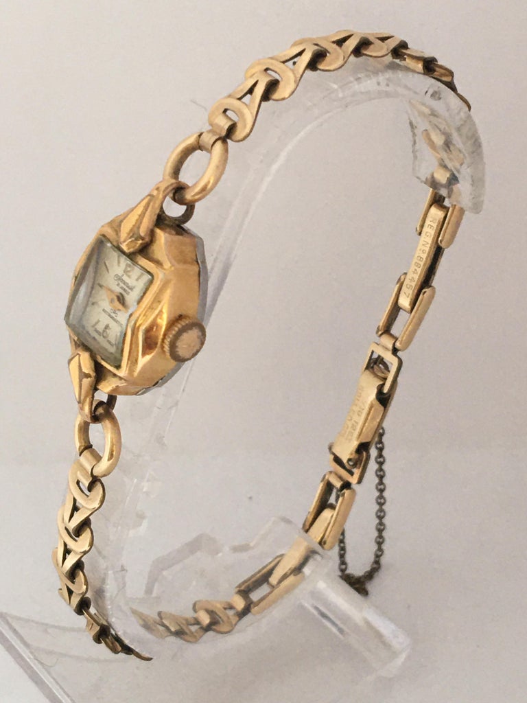 Vintage 12K Rolled Gold / Stainless Steel Back Accurist Ladies ...