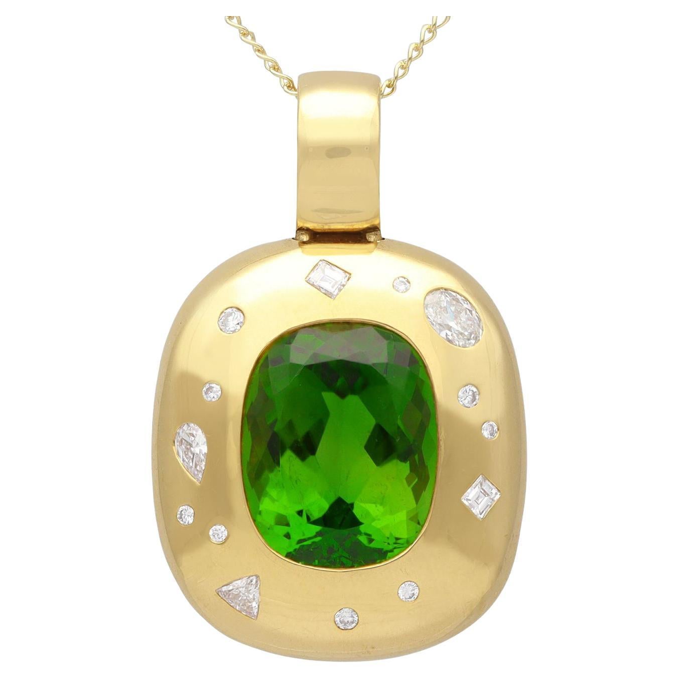 18k Yellow Gold Miniature Portrait Pendant - Antique Victorian at 1stDibs