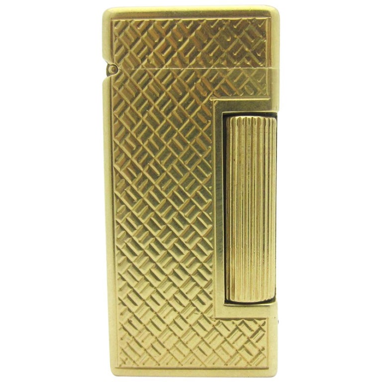 Vintage 14 Karat Gold Dunhill Rollalite Lighter at 1stDibs | 14k gold ...
