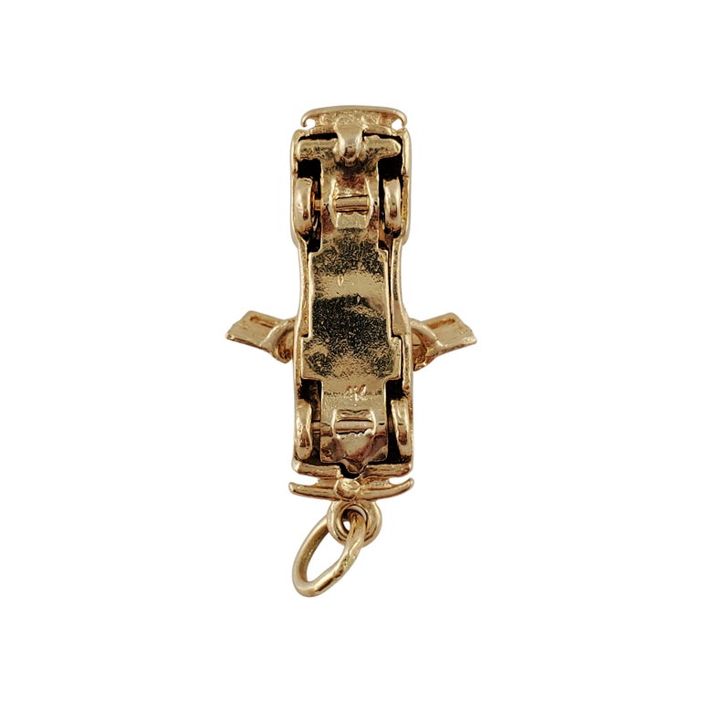 14K Yellow Gold Car Charm For Sale at 1stDibs