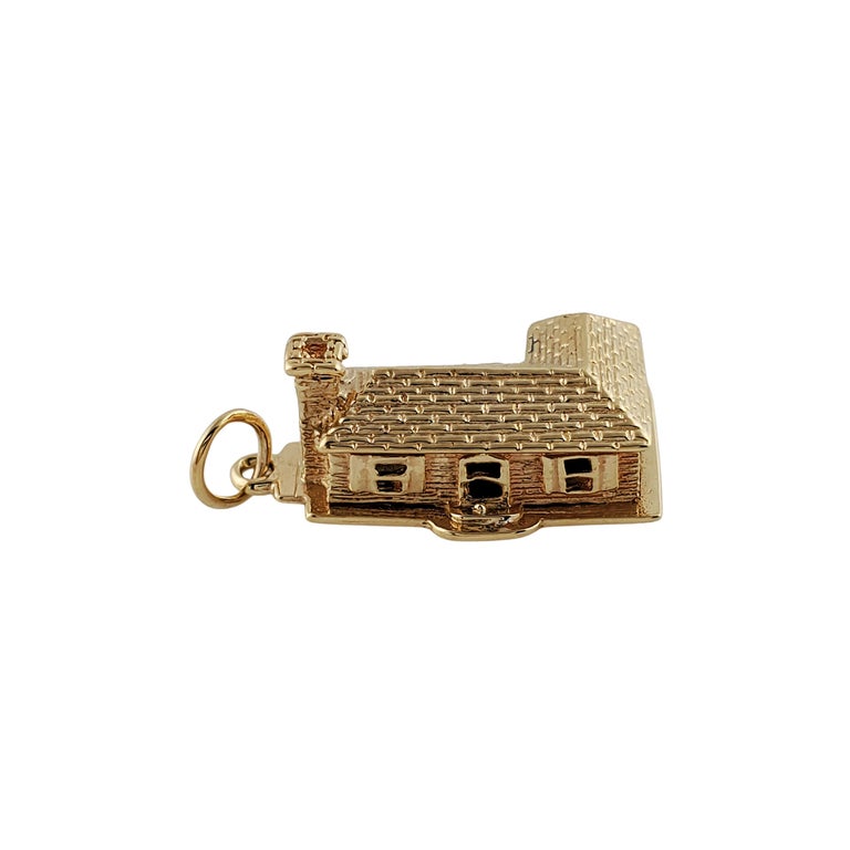14K Yellow Gold House Charm at 1stDibs
