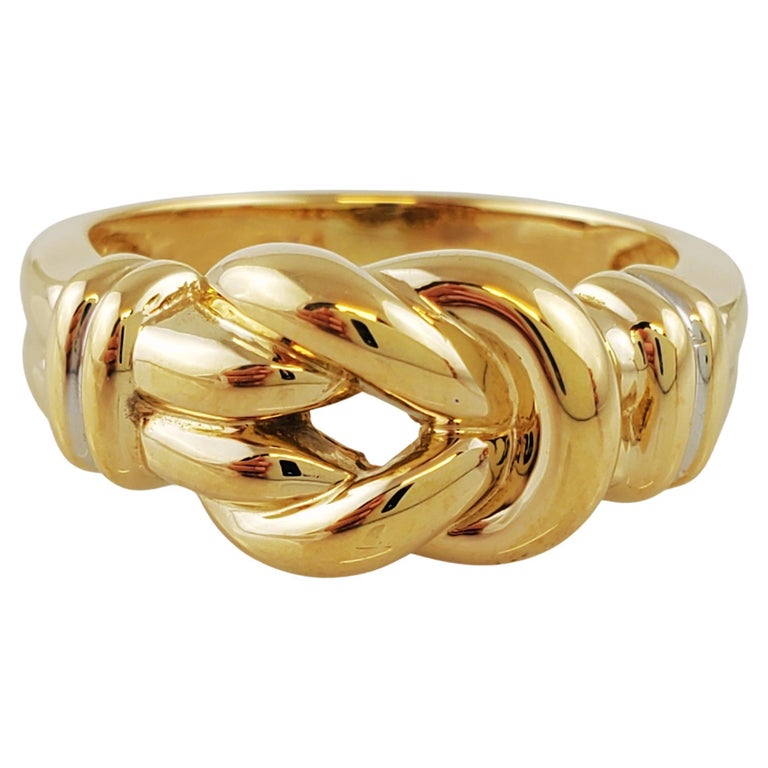 14K Yellow Gold Knot Ring at 1stDibs