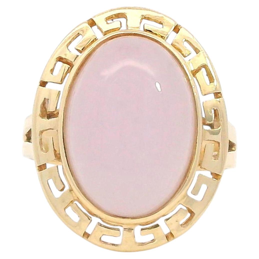Lavender Chalcedony 18K Gold Cocktail Ring, 55ct, Circa 1960s For Sale ...