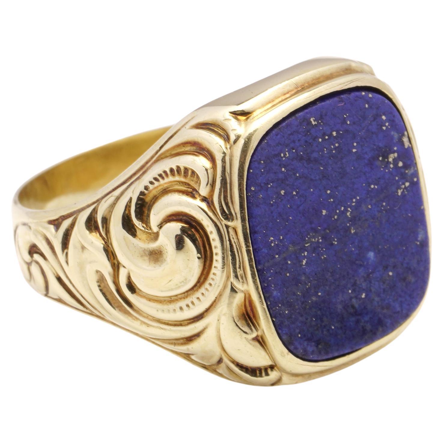 Cartier Vintage Gents Gold and Lapis Signet Ring at 1stDibs | cartier ...